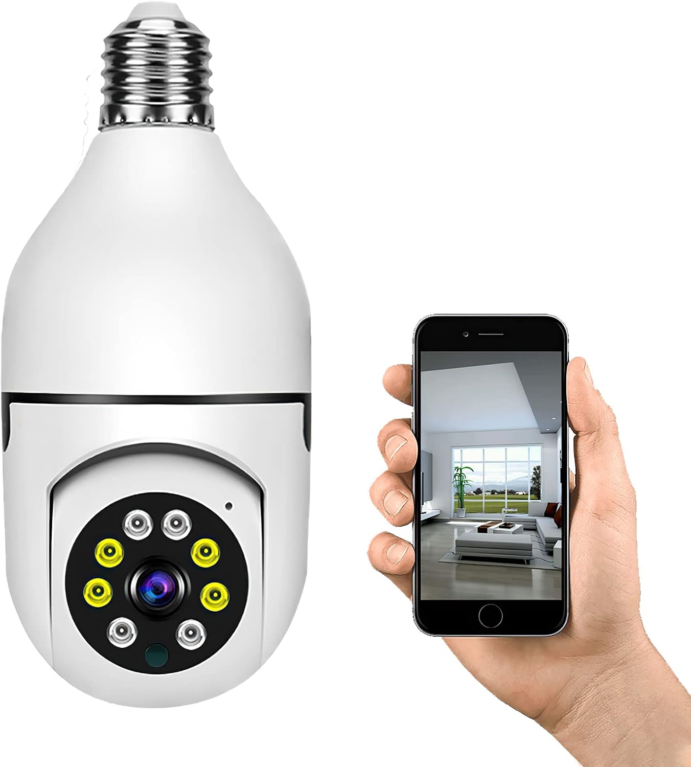 Amazon.com : Light Bulb Security Camera Outdoor Wireless WiFi, 2.4G ...