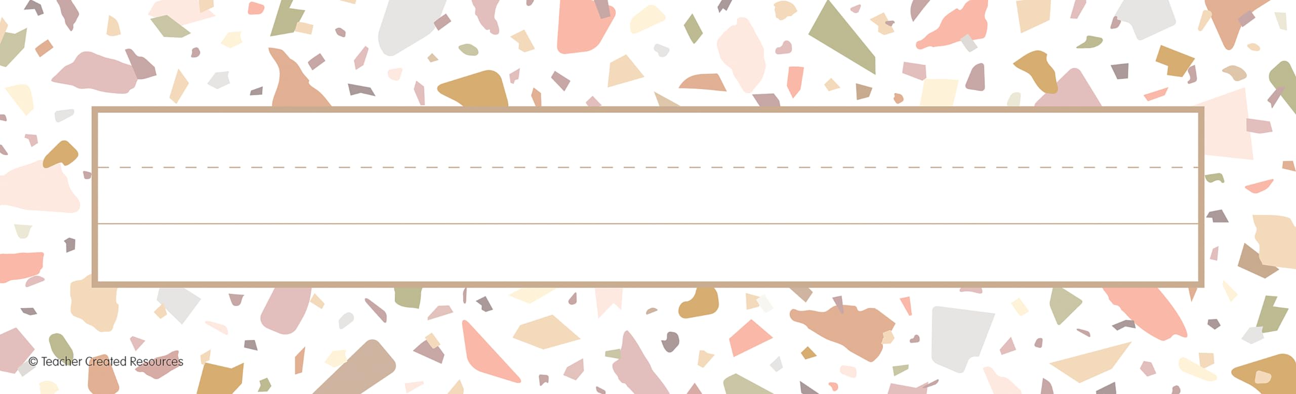 Teacher Name Plate For Desk Teacher Created Resources Terrazzo Tones ...