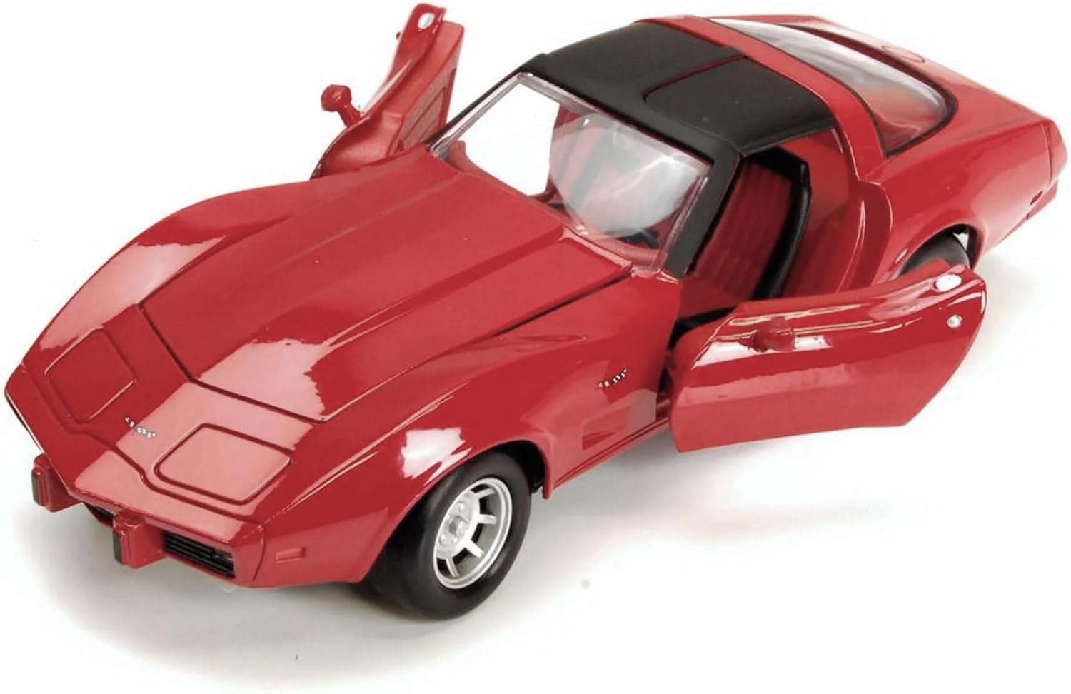 Amazon.com: 1979 Chevy Corvette Red 1/24 Diecast Model Car by Motormax ...