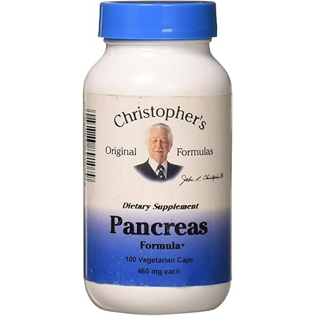 Amazon.com: Dr Christophers Pancreas Formula 100 Capsules : Health ...