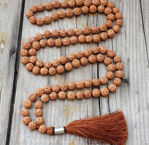 All Stone 108 Beads Rudraksha Mala Original Certified Jaap Mala ...