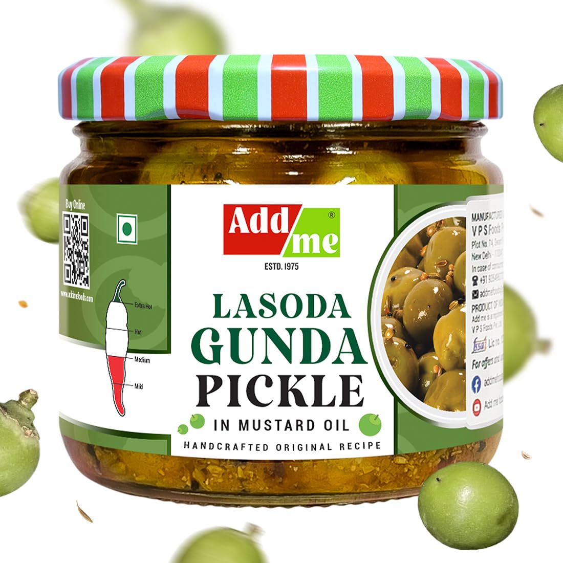 Add me Rajasthani Lasoda Gunda Pickle 300gm | Homemade lasoda ka achar ...