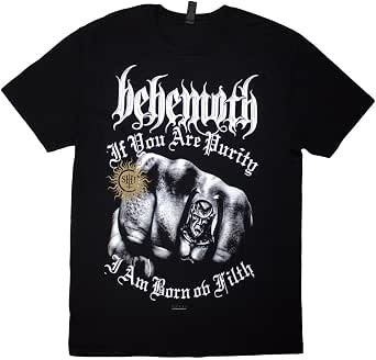 Amazon.com: Behemoth The Shit Ov God Purity Fist Official Tee T-Shirt ...