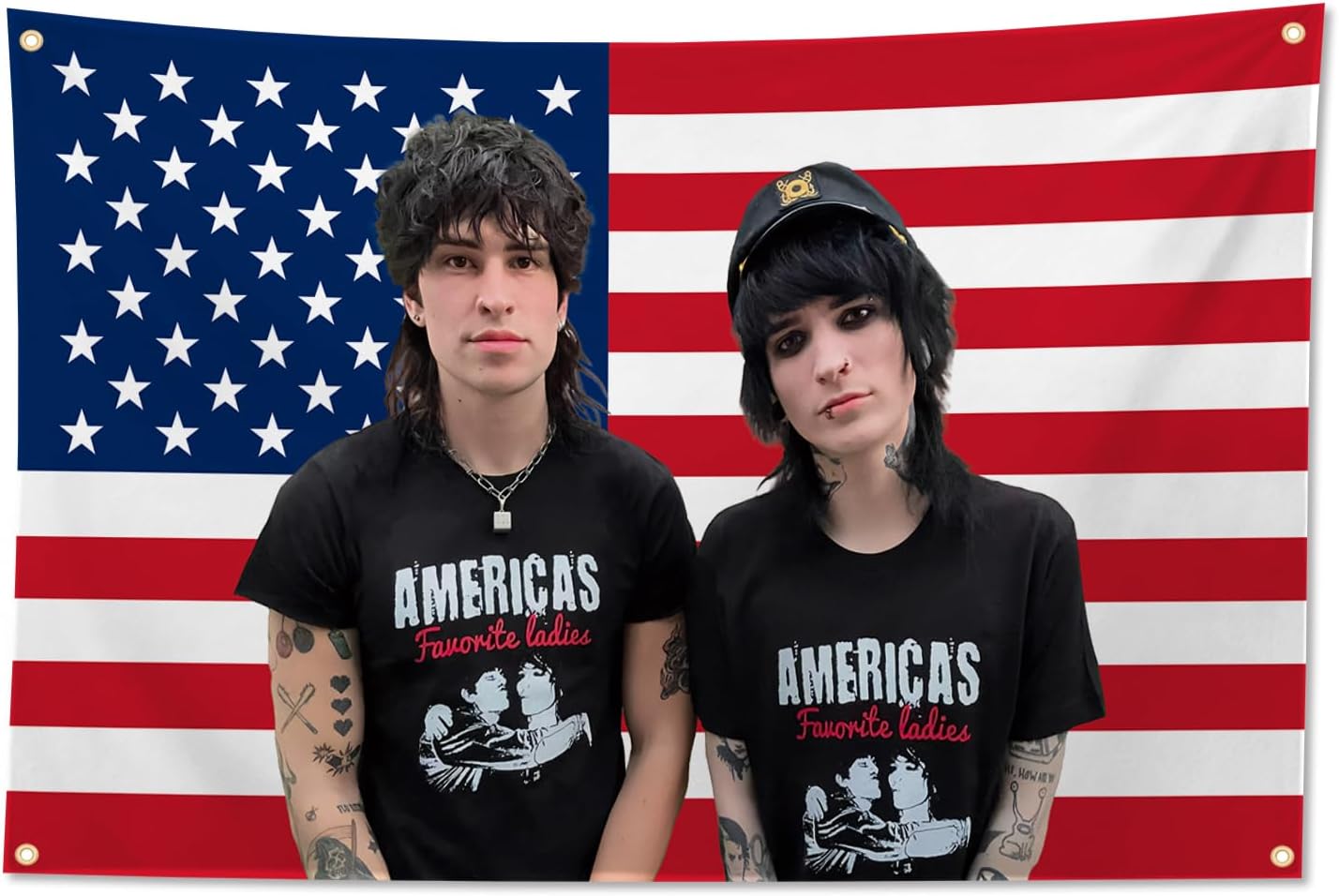 Amazon.com: CZBR TIMIBUGER Jake And Johnnie Flag 3x5ft With 4 Brass ...