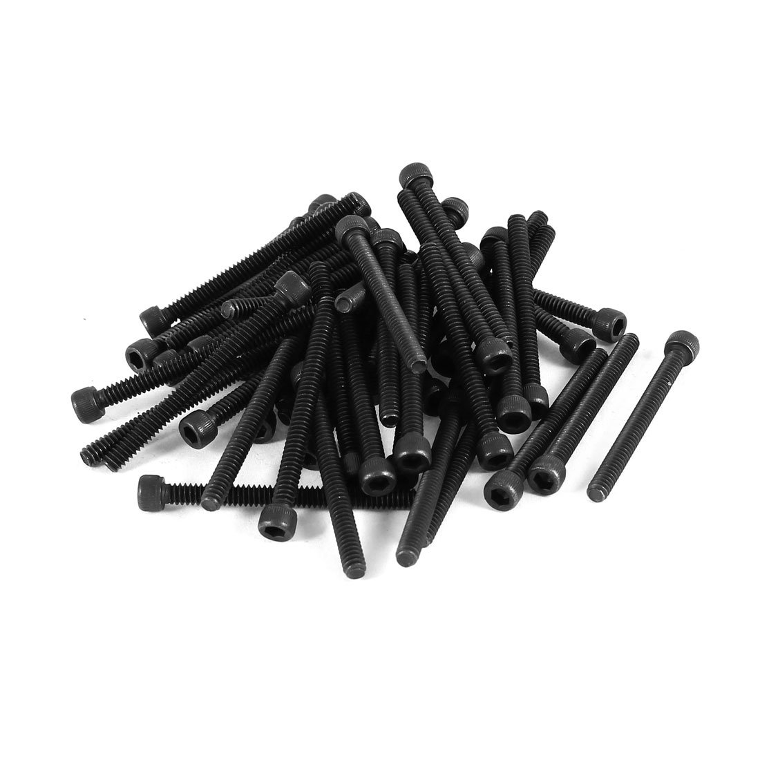 Amazon.com: uxcell 50 Pcs 12.9 Alloy Hex Key Socket Head Knurled Cap ...