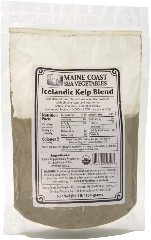Amazon.com : Kelp Powder "Icelandic Kelp Blend" | 1 Pound | Organic ...