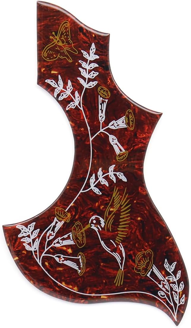 Amazon.com: Acoustic Guitar Hummingbird Pickguard Thickened 2mm Self ...
