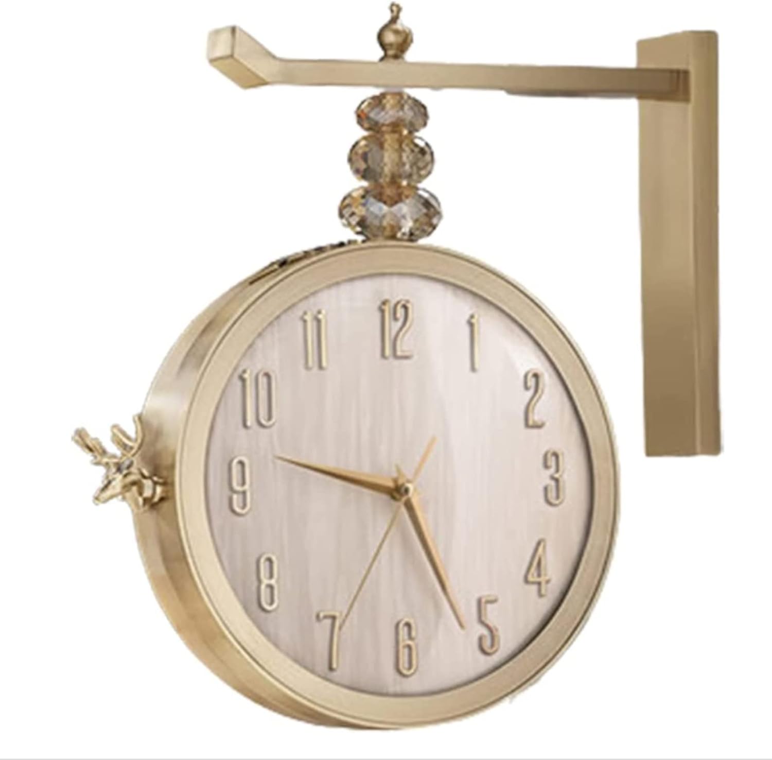Amazon.co.jp: Double Sided Farmhouse Decor Wall Clock Non-Chipping ...