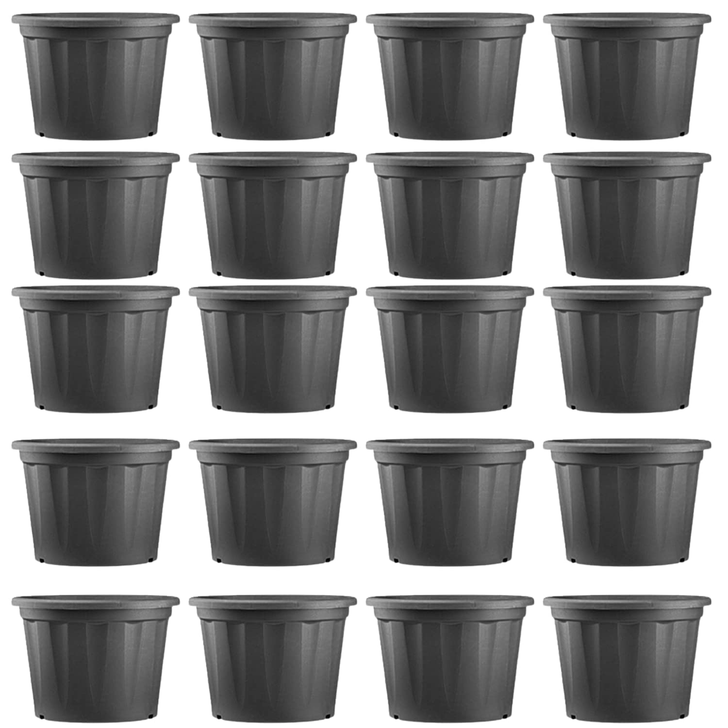 Cone Black Plastic Plant Containers