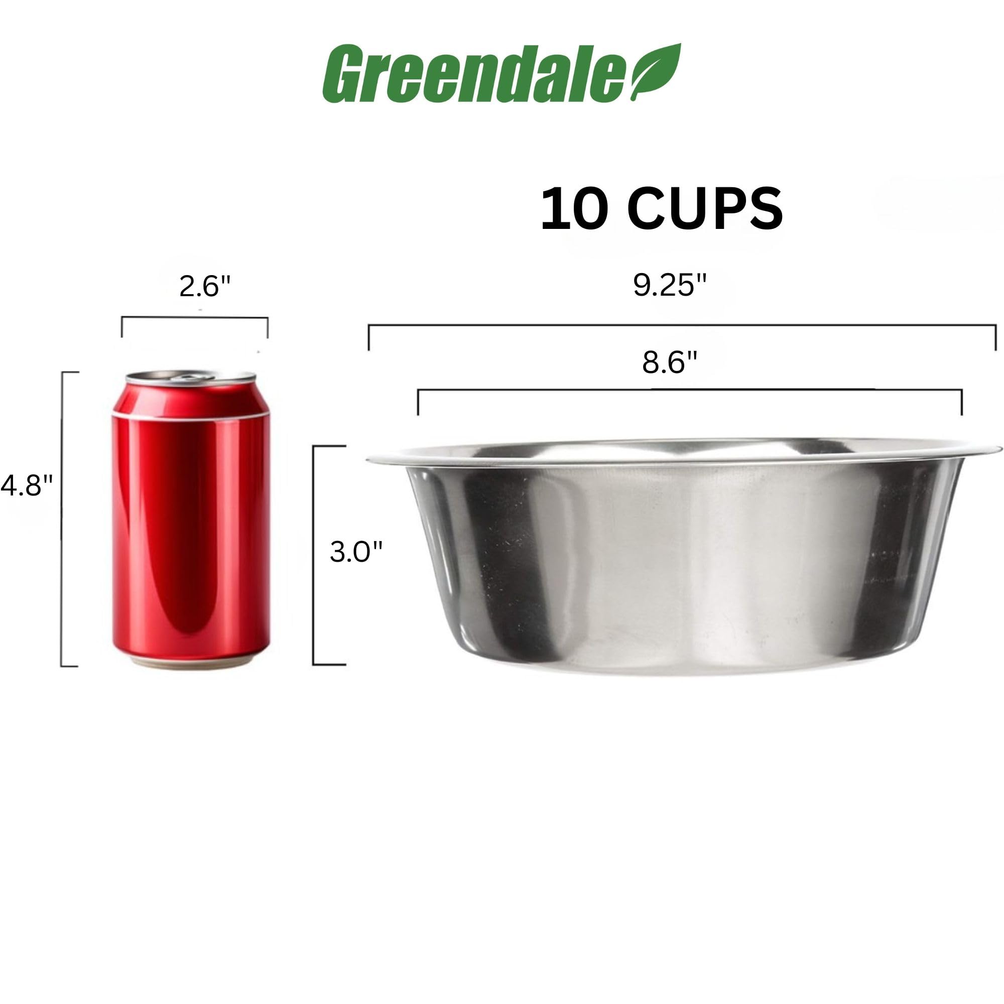 Snapklik.com : Greendale - 4 Pack - 10 Cup Capacity - Stainless Steel ...