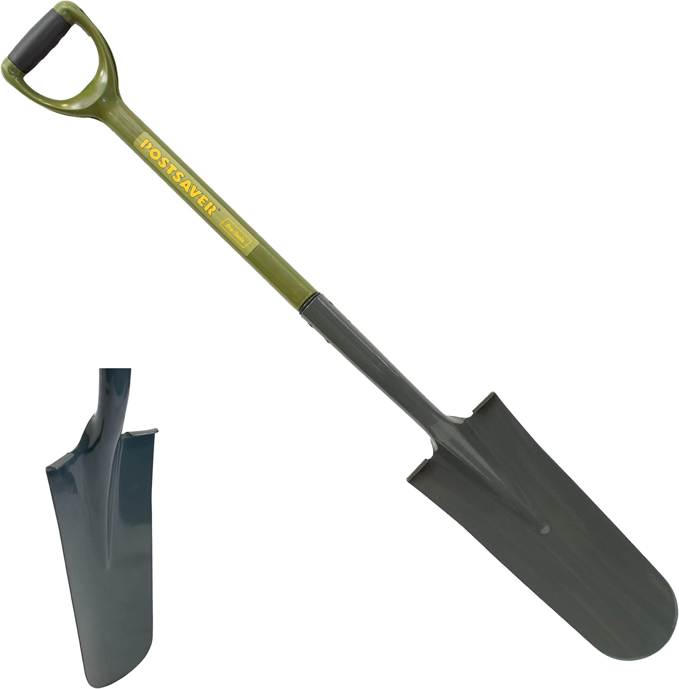 Roughneck ROU68238 Drainage & Post Hole Shovel 1070mm/42 inch, Black ...