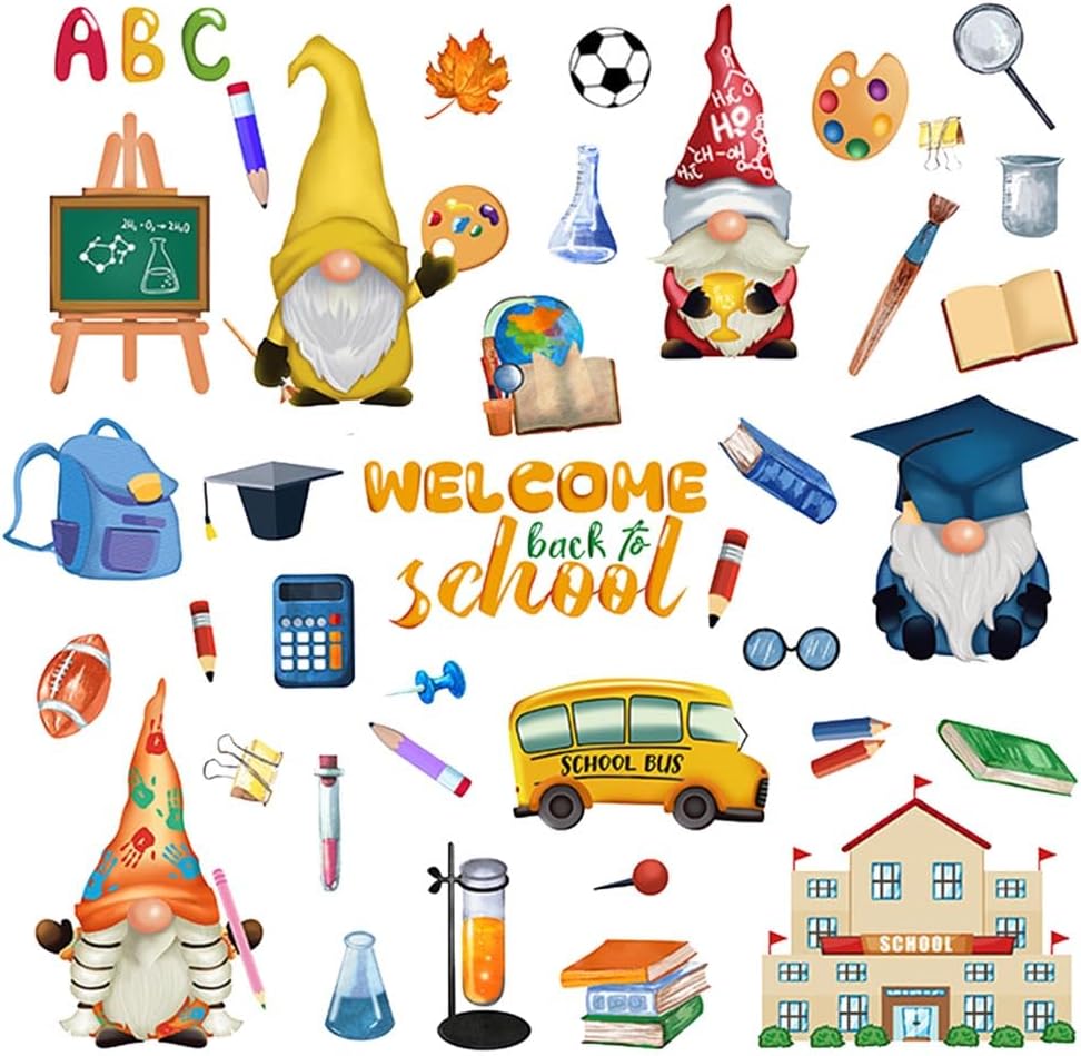 Amazon.com: ALIBBON Welcome Back to School Wall Stickers for Classroom ...