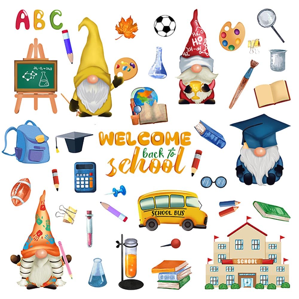 Amazon.com: ALIBBON Welcome Back to School Wall Stickers for Classroom ...