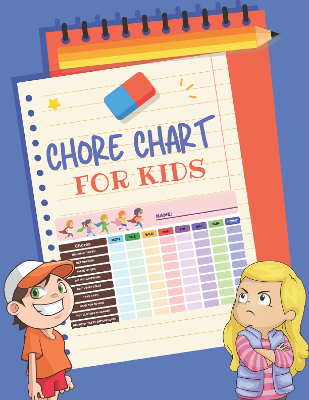 Buy Chore Chart for Kids: Weekly Responsibility And Behavior Chart With ...