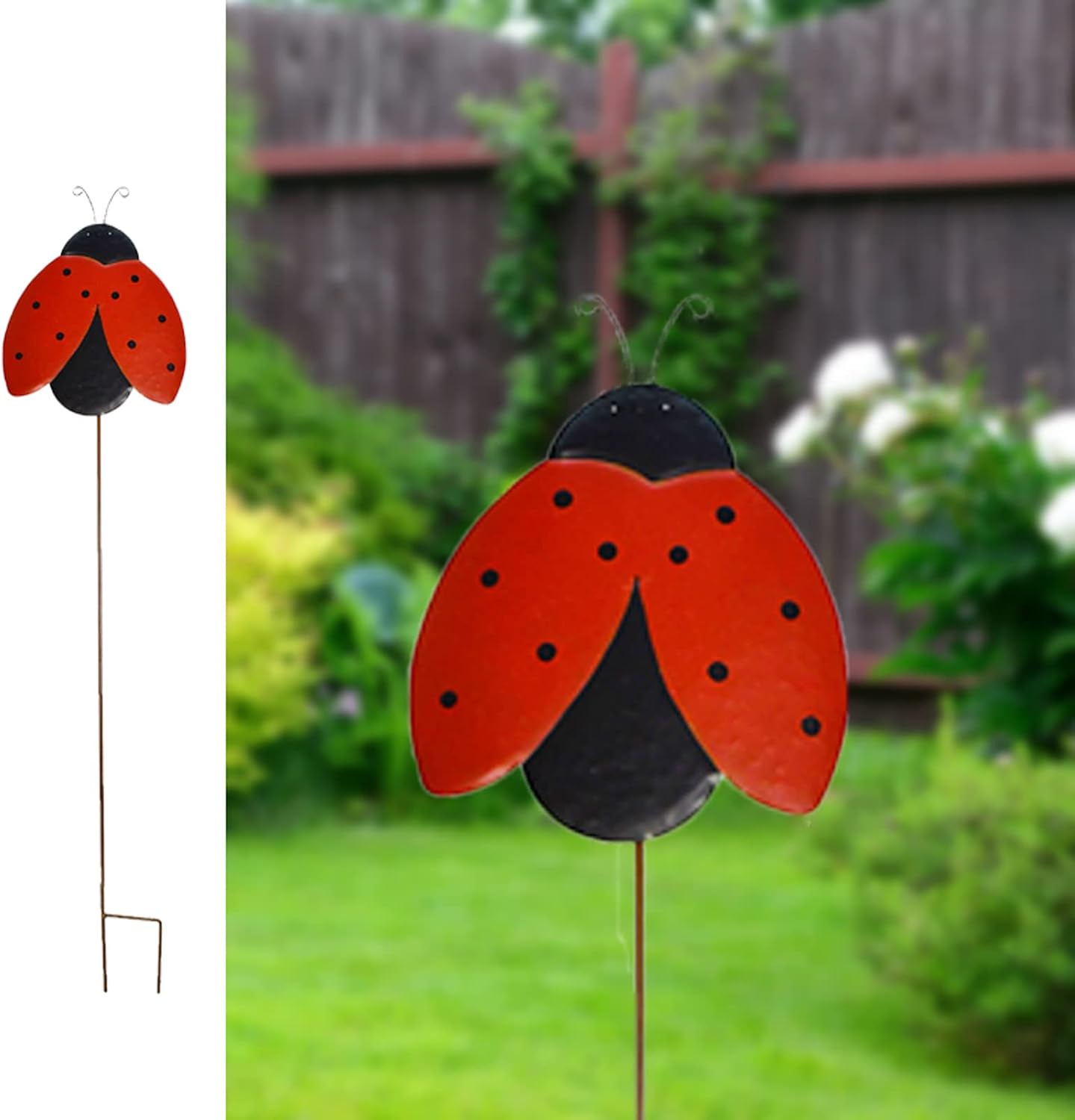 Amazon.com: Metal Garden Stakes Spring Yard Sign Decorative Plant Stake ...