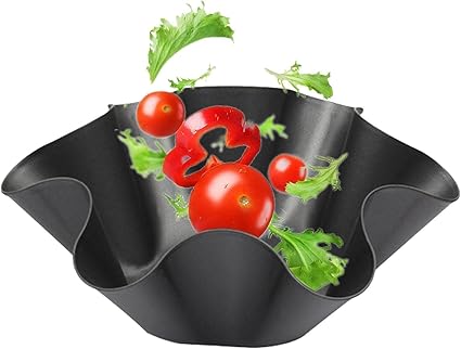 Amazon.com: Taco Bowl Mold | Flower Petals Tortilla Pan Set Carbon ...