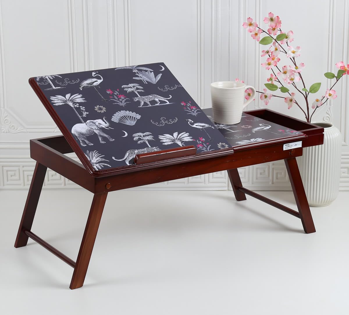 India Circus by Krsnaa Mehta Animalia Creations Laptop Table | Teak ...