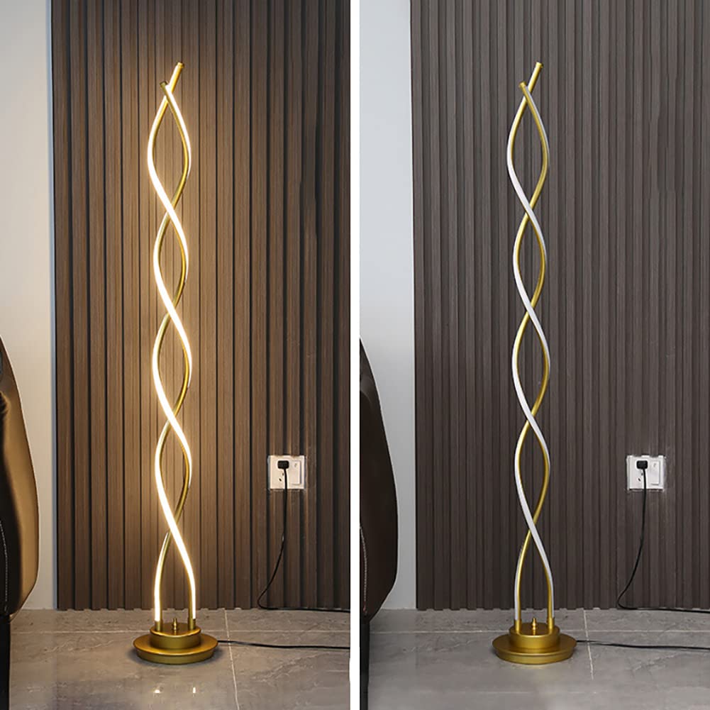 Spiral 5 Arm Floor Lamps