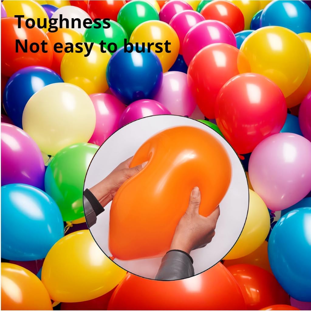 Paquete de 1500 globos de 12 pulgadas, 15 tipos de globos de arcoíris ...