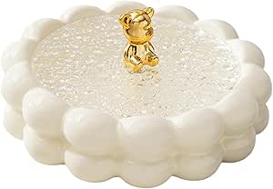 Amazon.com | Rotating Ceramics Snack Serving Tray with Lid,11.8 ...