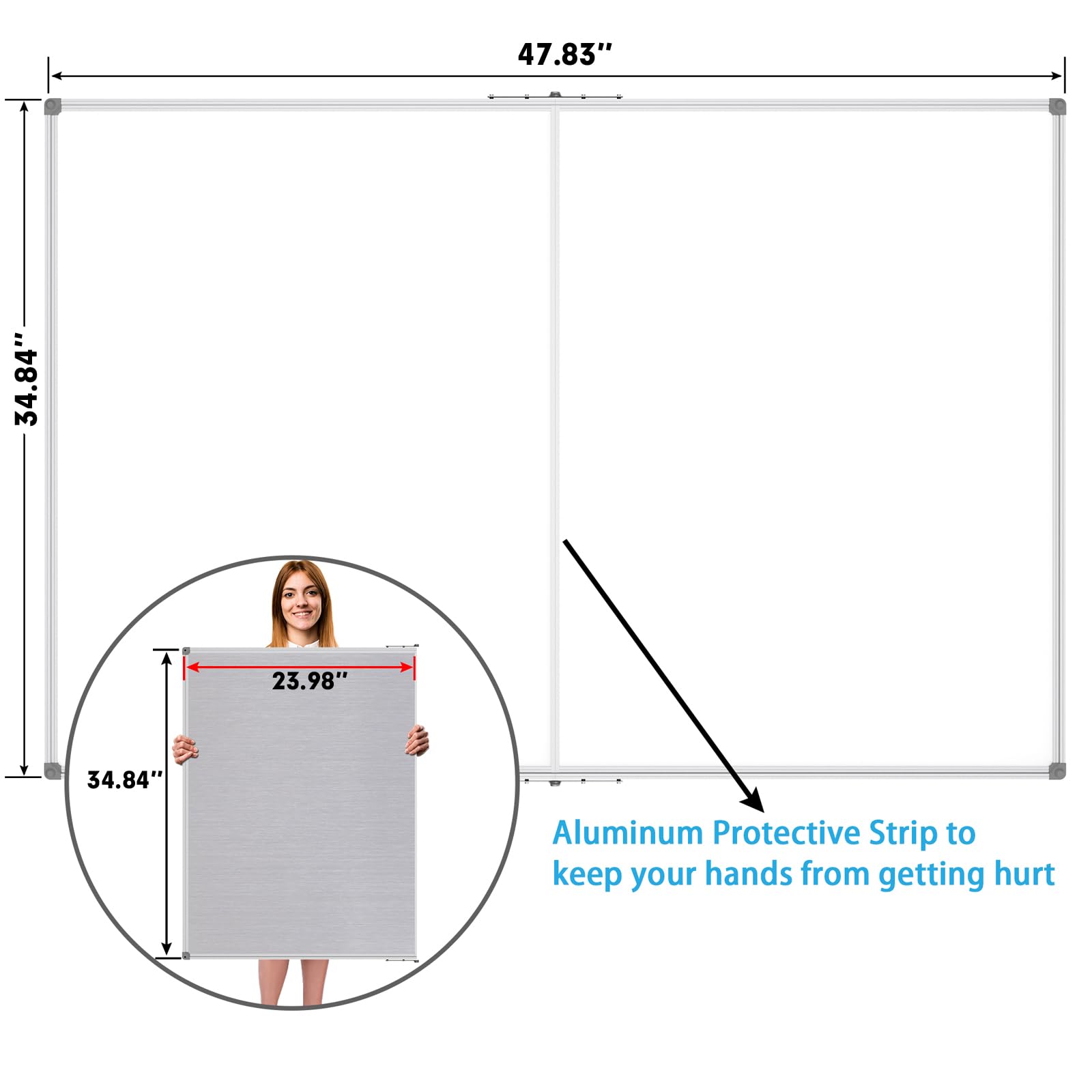 Snapklik.com : JILoffice Magnetic Foldable White Board 48 X 36 Inches ...