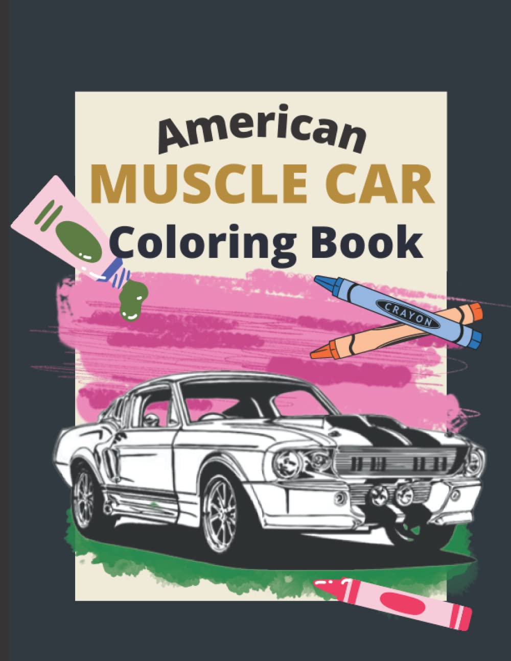 Buy American Muscle Cars Coloring Pages: A Different, Amazing Classic ...