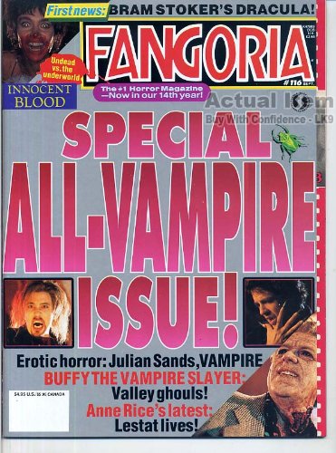 Fangoria 116 VAMPIRE ISSUE Julian Sands DARK SHADOWS Christopher Lee ...