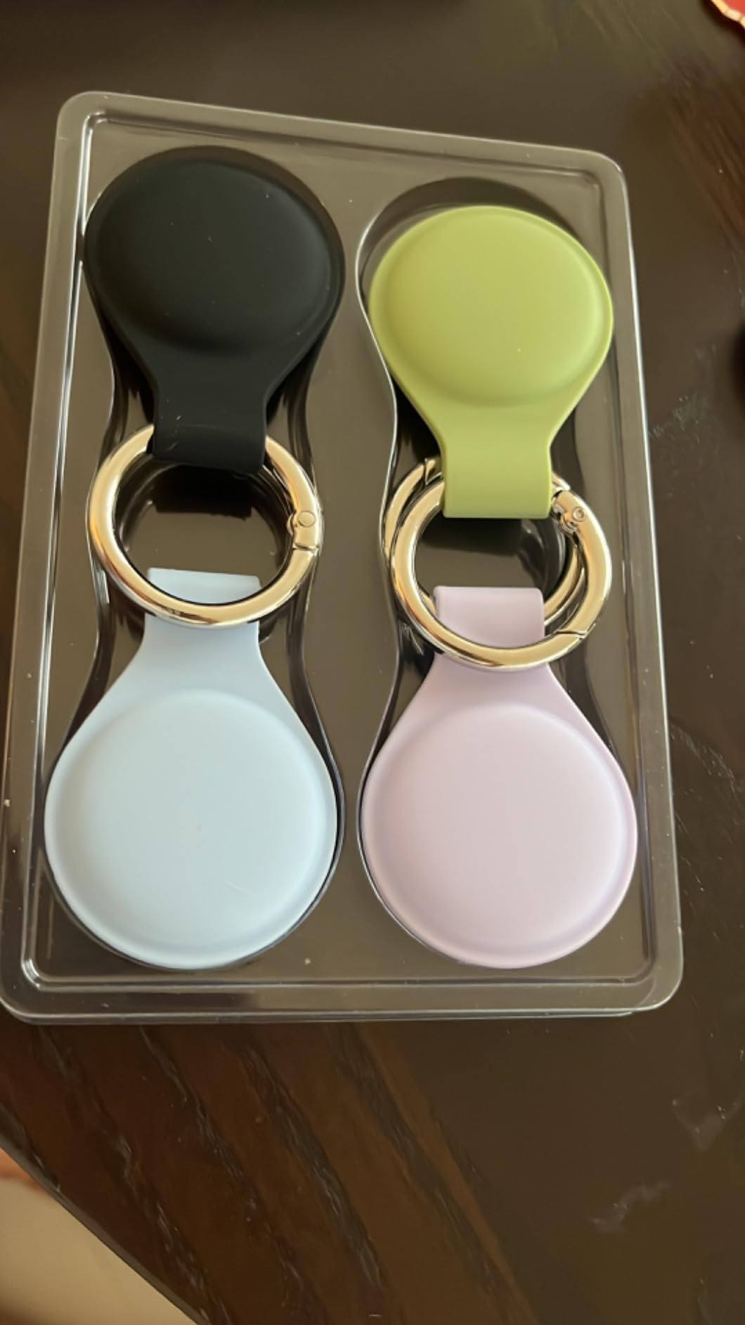 JETech Silicone Case for AirTag 2021 with Keychain, Protective Air Tag ...