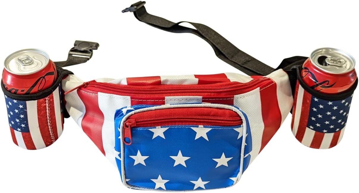 Amazon.com | Celebrate July 4 with these American Flag Fanny Packs ...