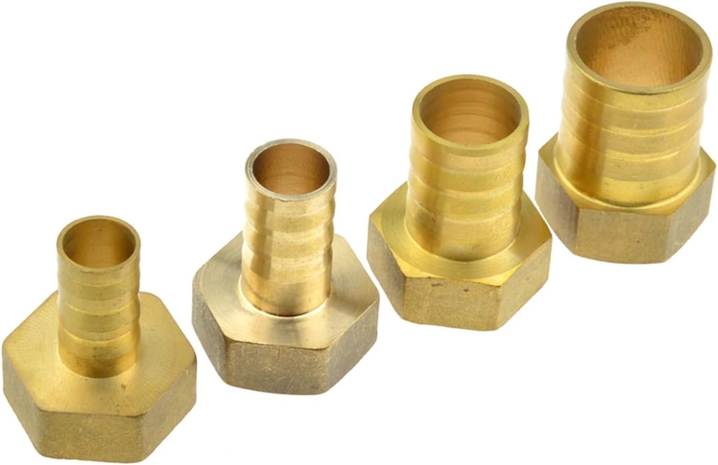 3pc Brass Hose Barb Fitting 16mm 19mm 25mm 32mm Barbed Tail 1" BSP DN25 ...