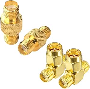 Amazon.com: onelinkmore SMA Connector FPV Antennas Radio Adapter SMA Female to Female Barrel ...