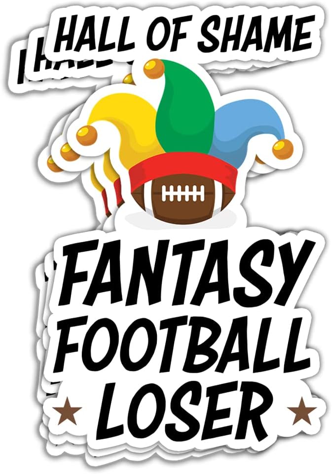 Amazon.com - TODOLIA (3Pcs/Pack) Fantasy Football Loser Sticker Funny ...