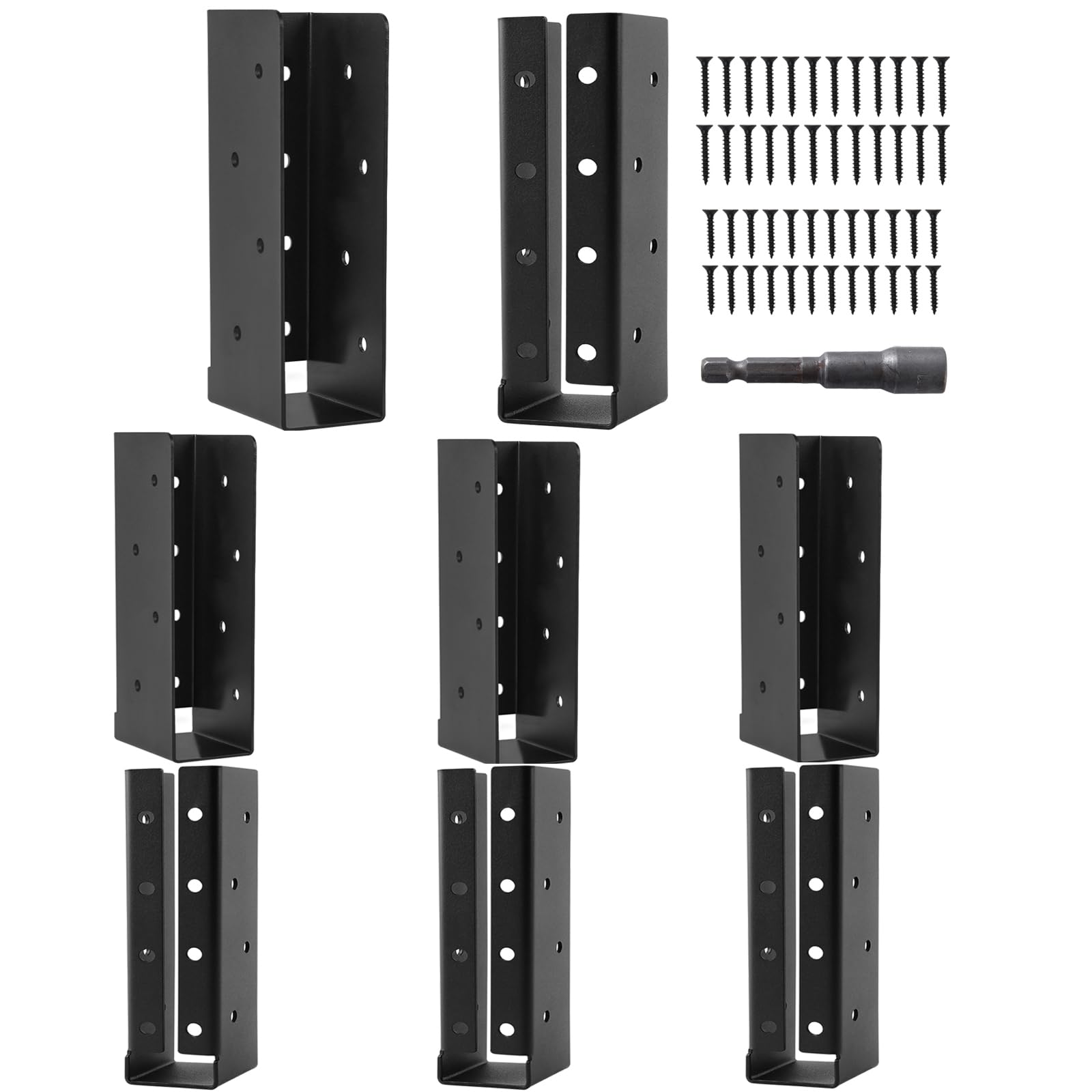 Snapklik.com : Concealed Joist Hangers, 8 Pcs 2"x8" Outdoor Trim ...