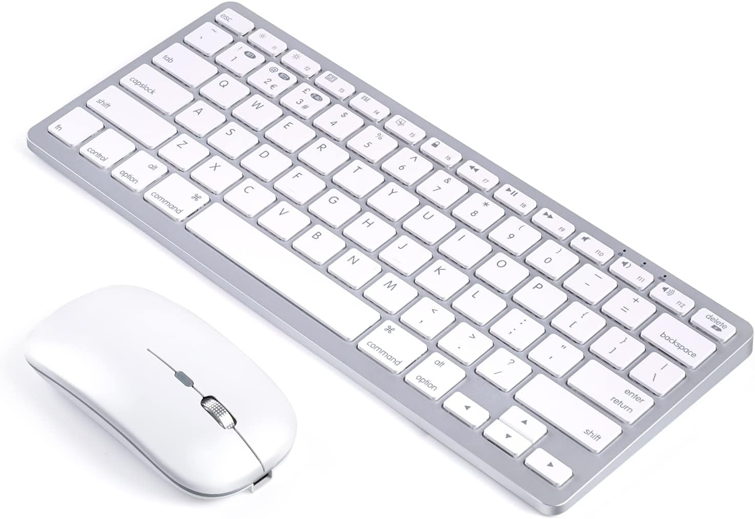 Wireless Keyboard and Mouse for Mac, Bluetooth Rechargeable Keyboard ...