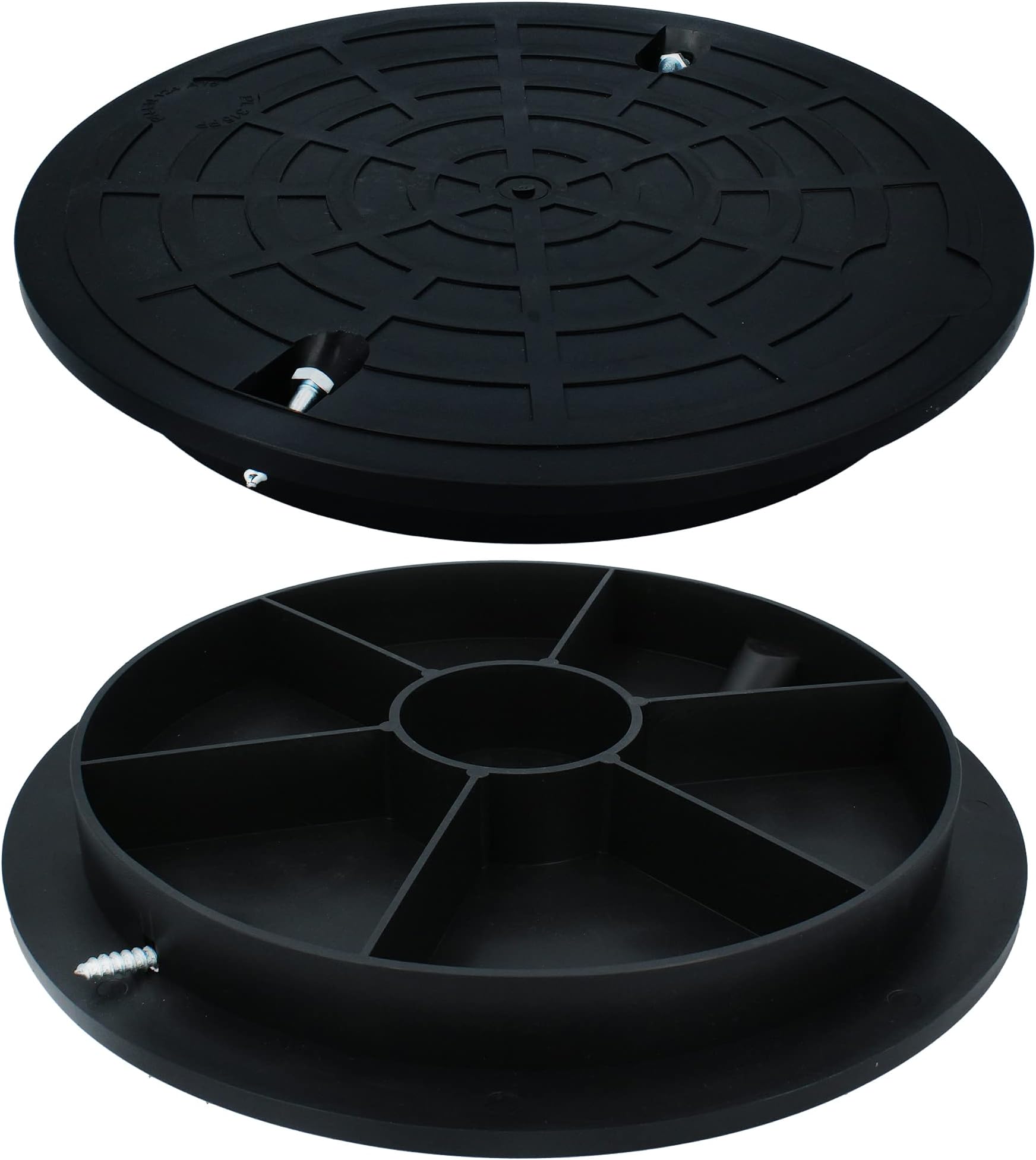 Schachtabdeckung Kunststoff Rund Ø DN600 Schwarz PP Kanaldeckel ...