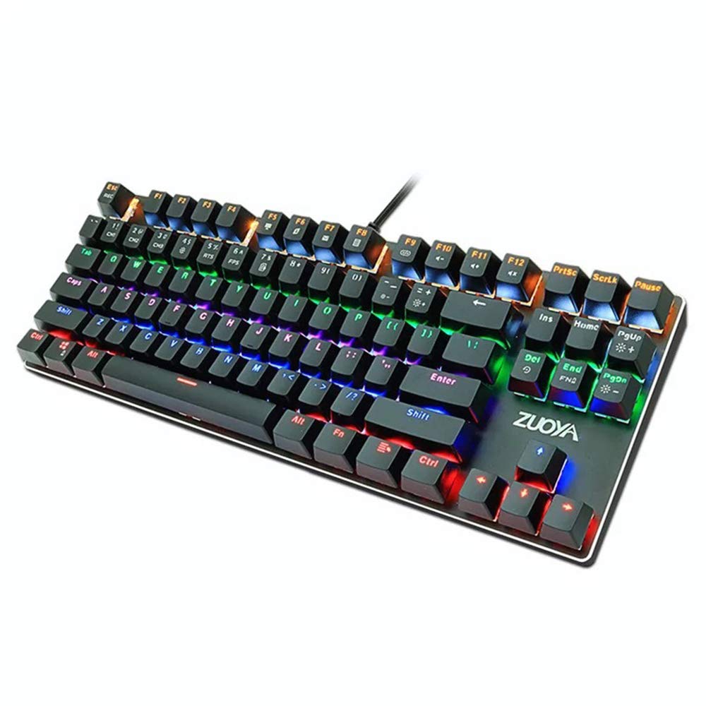Buy Mechanical Keyboard,87 Keys Metal Mechanical Gaming Keyboard Game ...