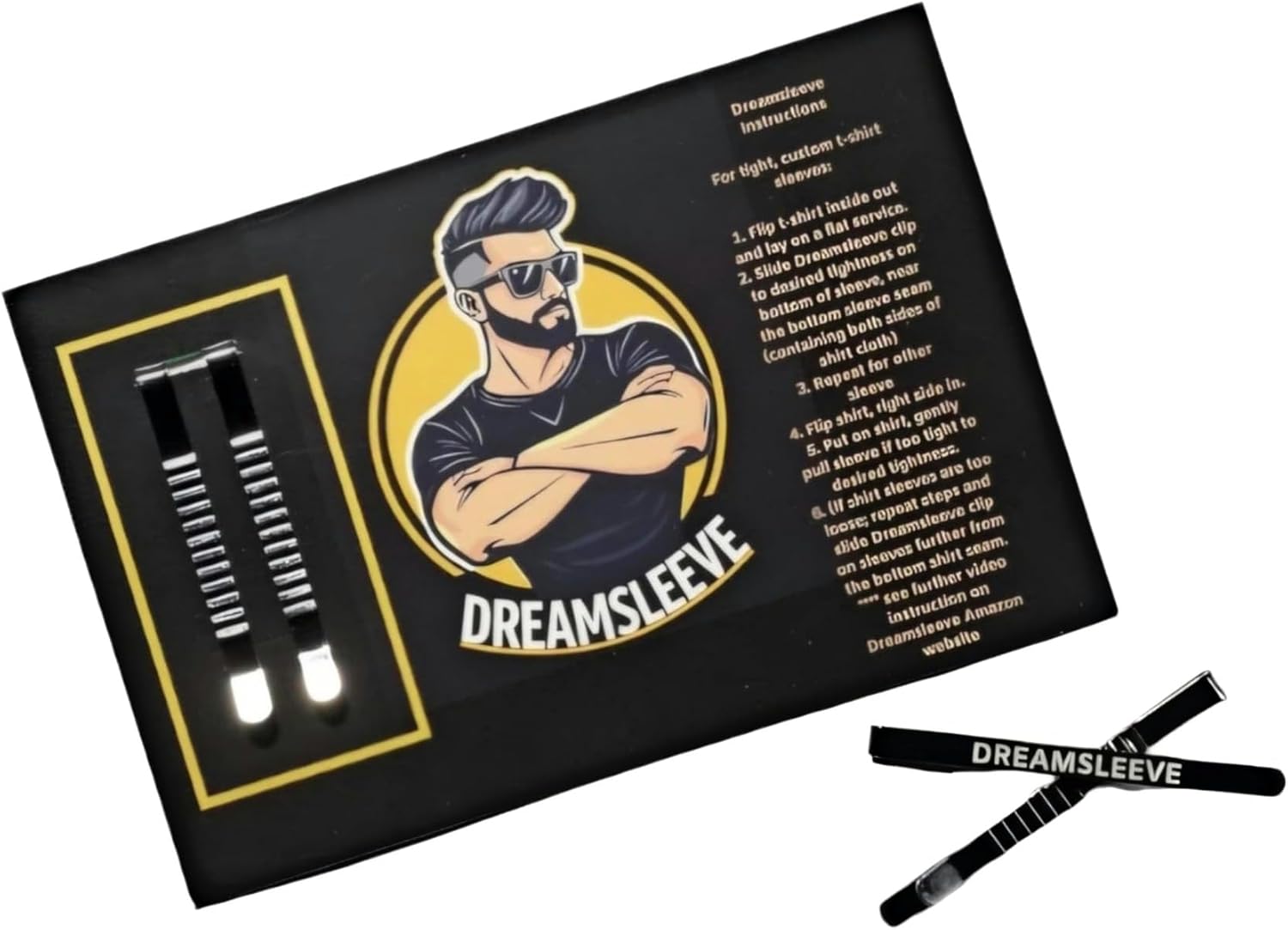 Amazon.com: DreamSleeve – Instant Arms T-Shirt Sleeve Tightener Clips ...