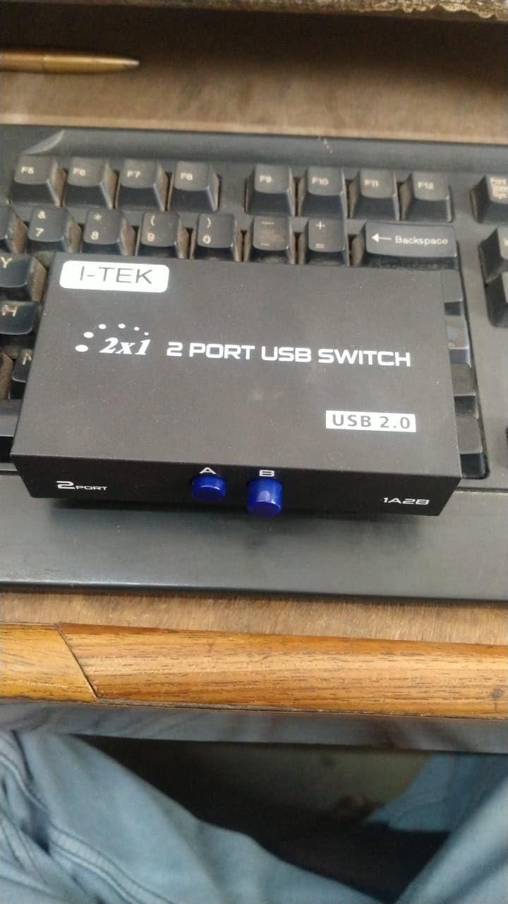 Plan4Buy Printer Sharing USB Switch 2 Ports USB 2.0 Selector Switch for ...