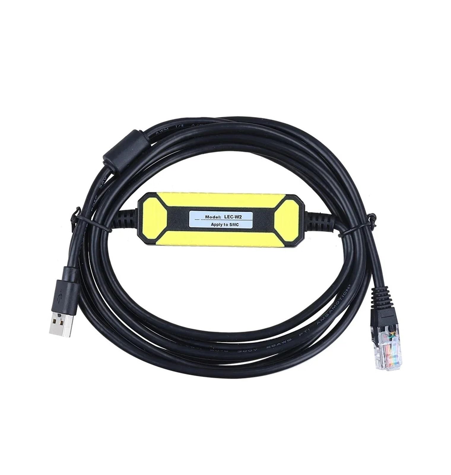 Amazon.co.jp: プラグケーブル LEC-W2 プログラミングデータ通信ダウンロードライン SMC電動シリンダドライバLEC-W1の ...