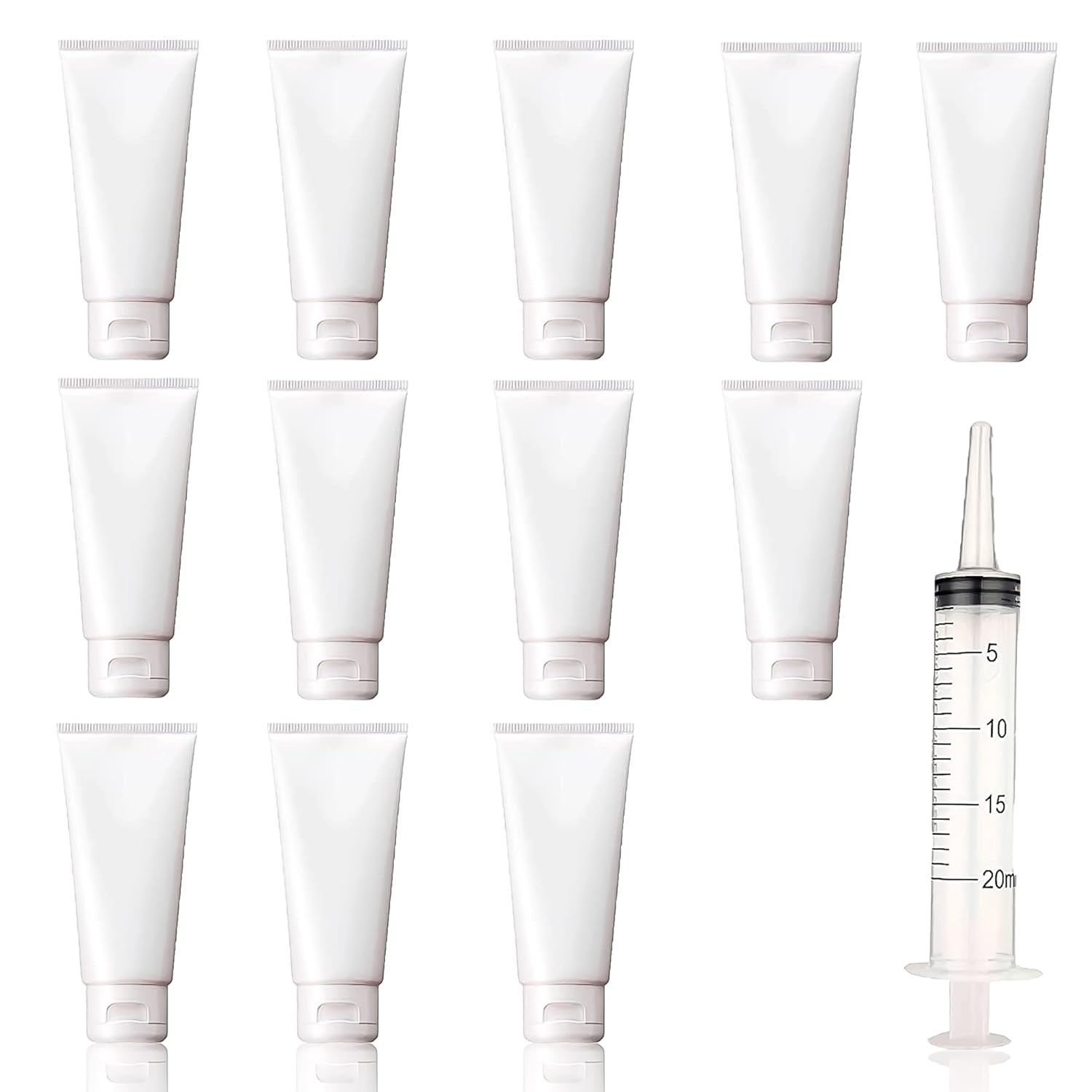 Amazon.com: Jadsy Creations - (12pcs per pack) 60ml WHITE Empty ...