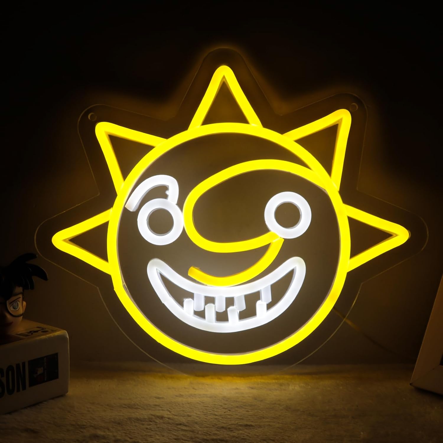 Anime Neon Sign，Security Breach - Sun Neon Signs for Wall Decor，LED ...