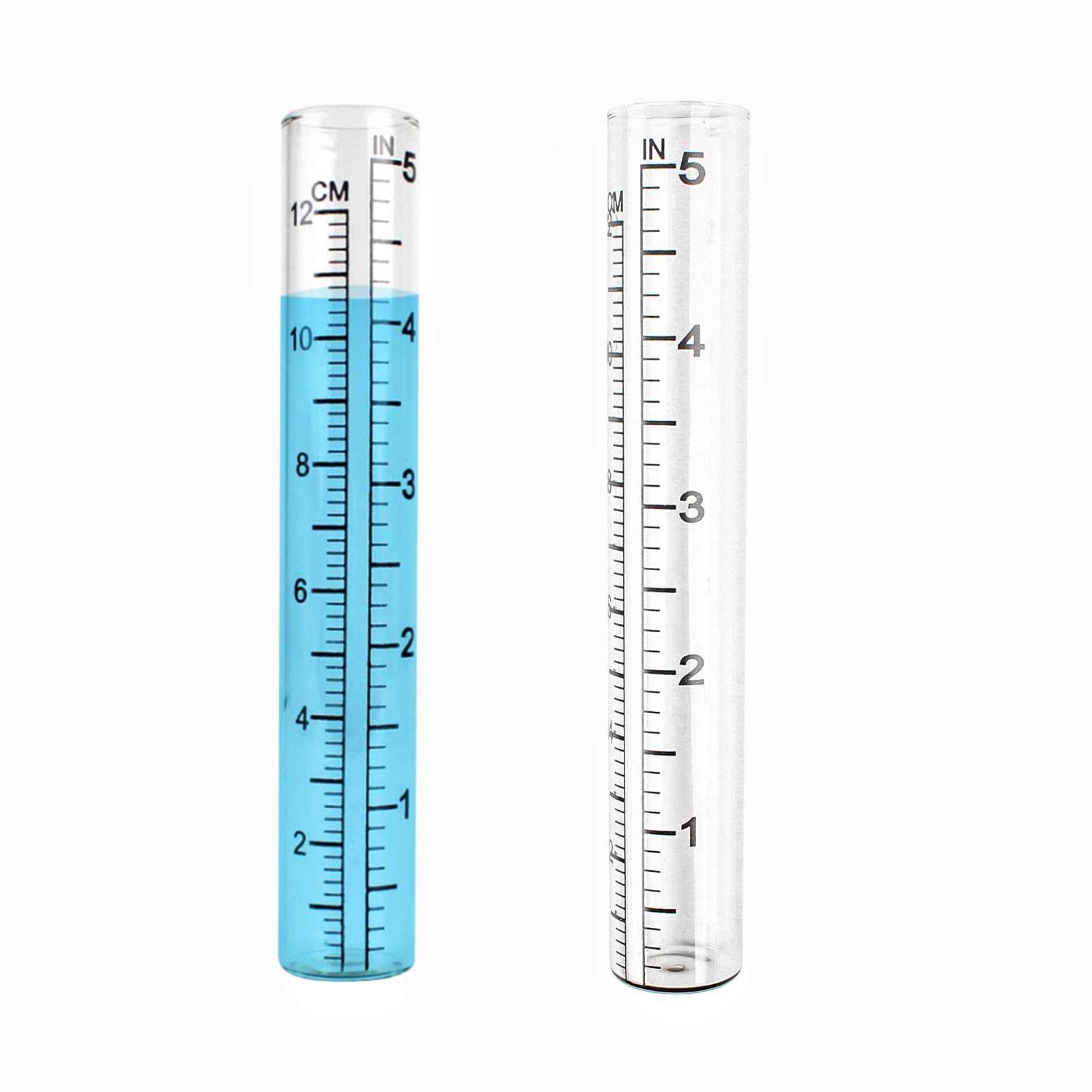 Snapklik.com : 2pcs 5" Capacity Rain Gauge Glass Replacement Tube For ...