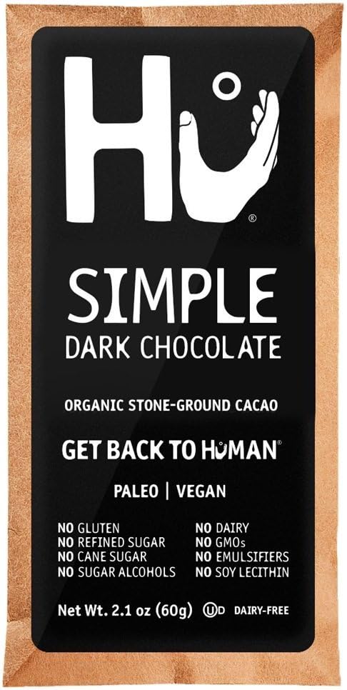 Amazon.com: HU - Organic Dark Chocolate Bar Simple - 2.1 oz. : Grocery ...