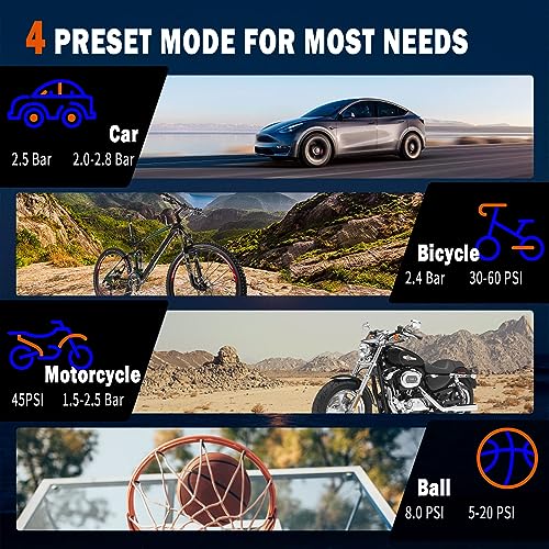 Snapklik.com : HARDELL Cordless Tire Inflator Portable Air Compressor ...