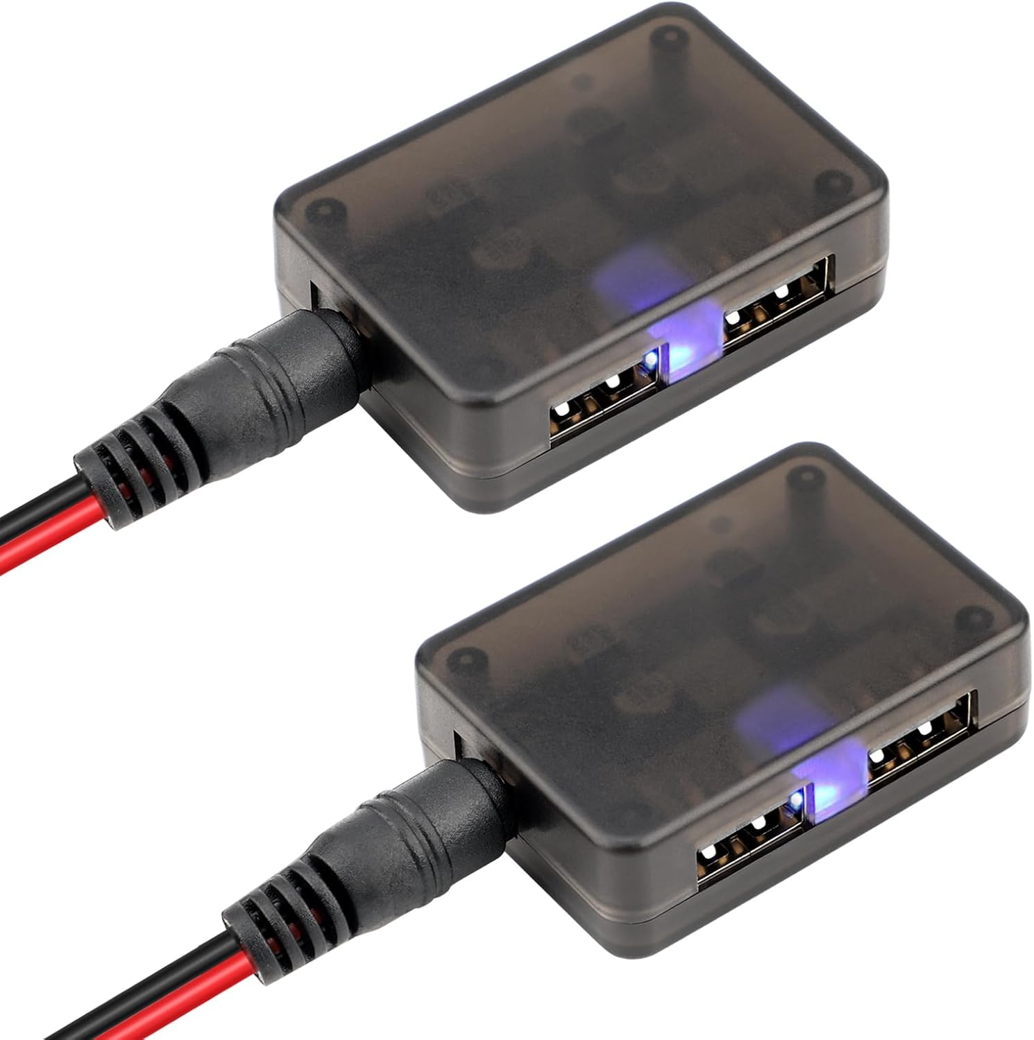 Amazon.com: DROK USB Buck Converter 2pcs - Dual USB Port 10-32V to 3-12V DC Voltage Regulator ...