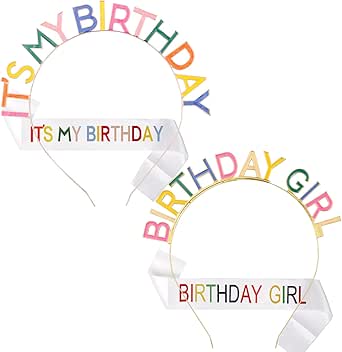 Amazon.com: BENBO Coronas de cumpleaños para mujer, 4 piezas de tiara ...