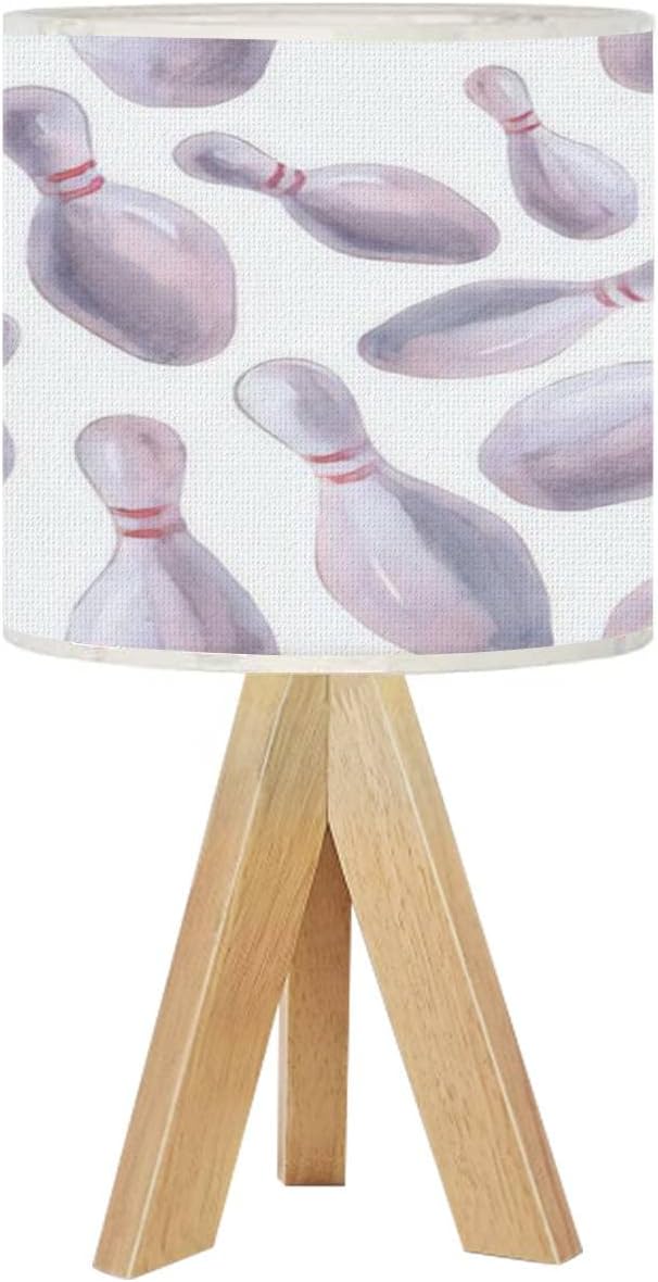 BAISTSAELER Tripod Table Lamp Bowling pins Balls Seamless Bedside Desk ...