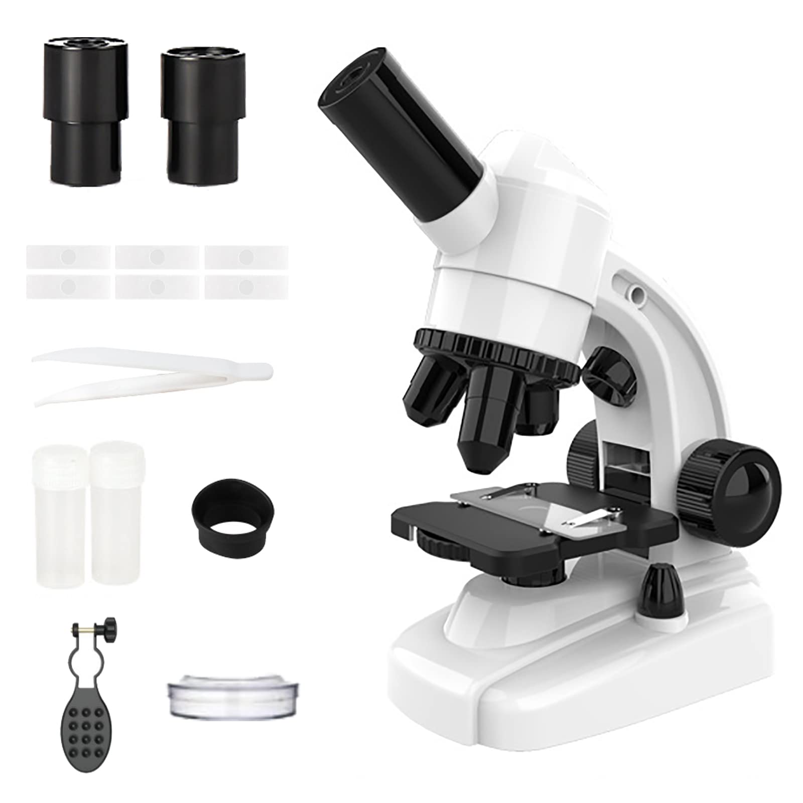 Buy Micro Kit for Kids 8-12,100X-1600X Micro Science Kit for Beginner ...