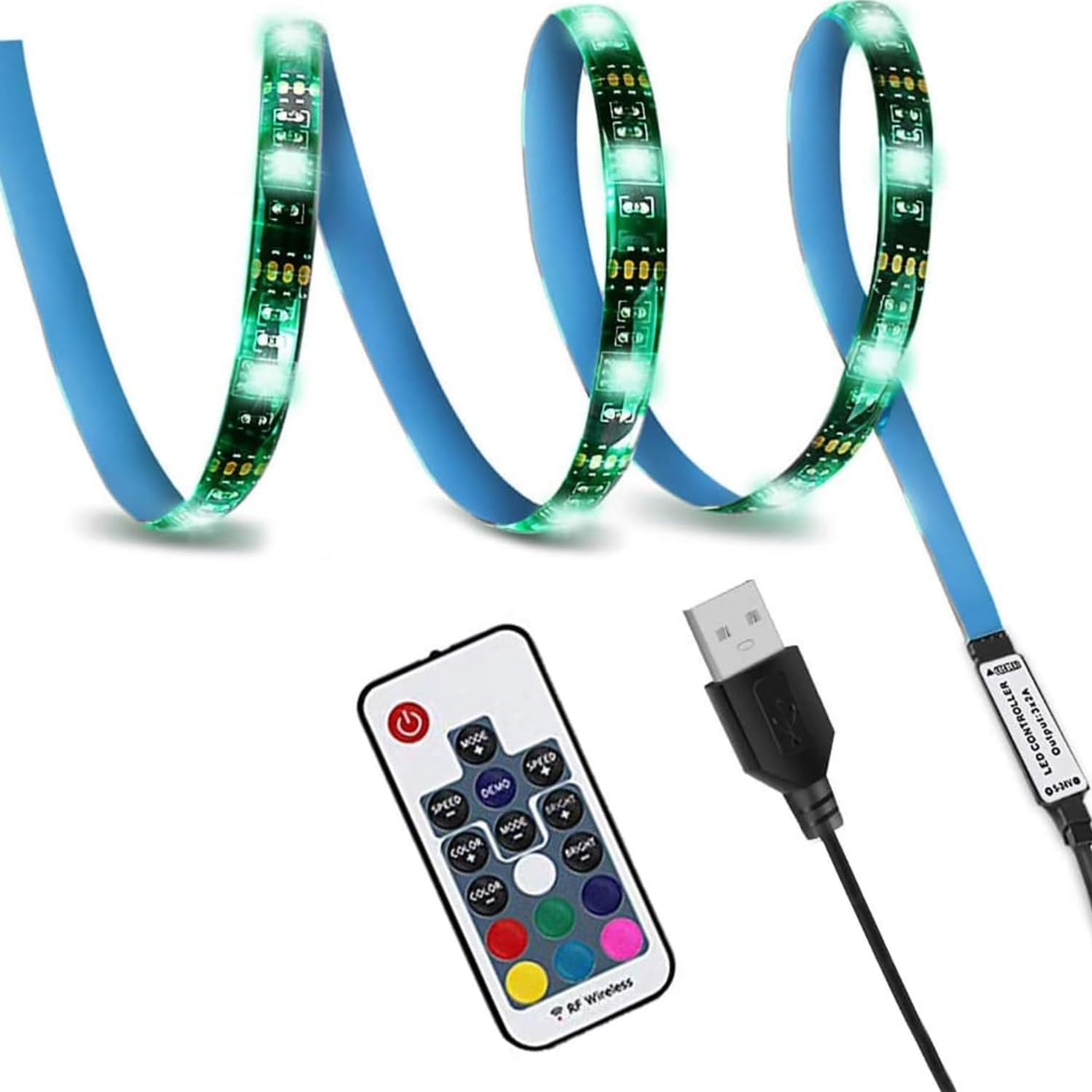 Buy MXTC USB Powered LED Strip Backlight for Flat Screen TV with 20 ...