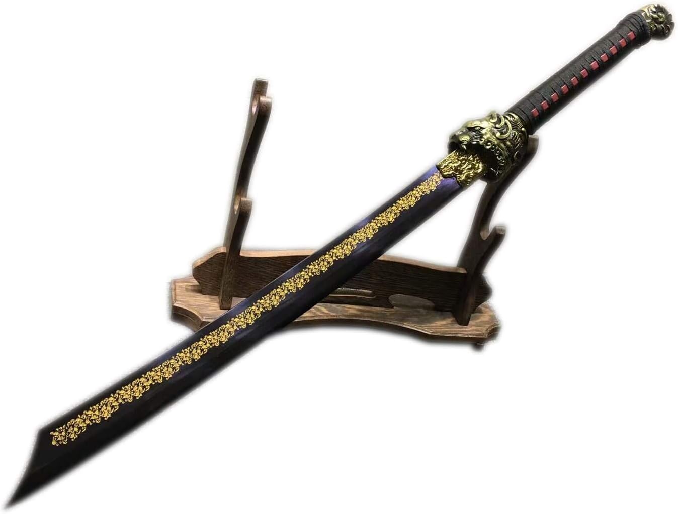 Amazon.com : Lin Sword,Tiger combating dao,High Carbon Steel Blade,Hand ...